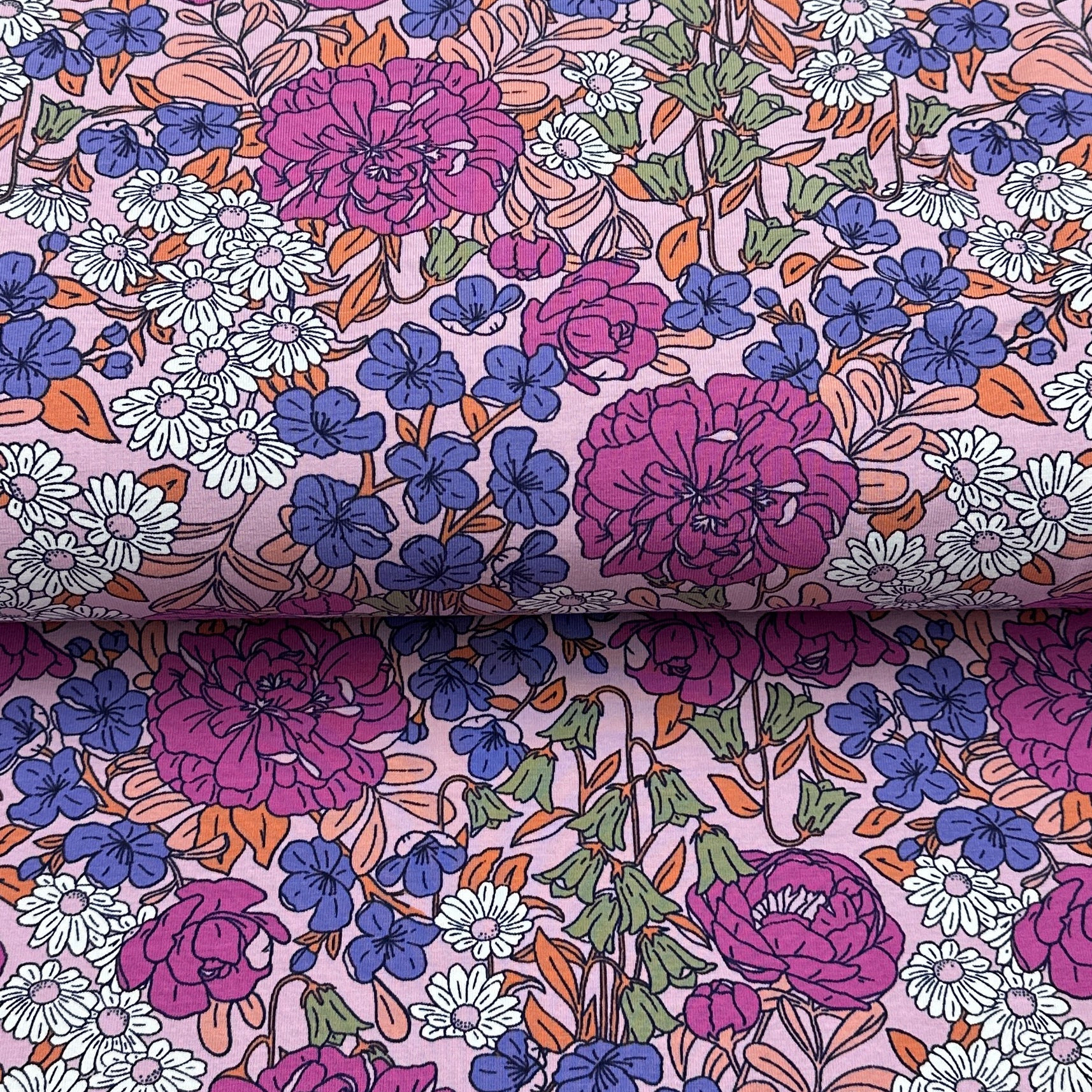 Soft Harvest Rose - Printed Jersey – NON NON OUI