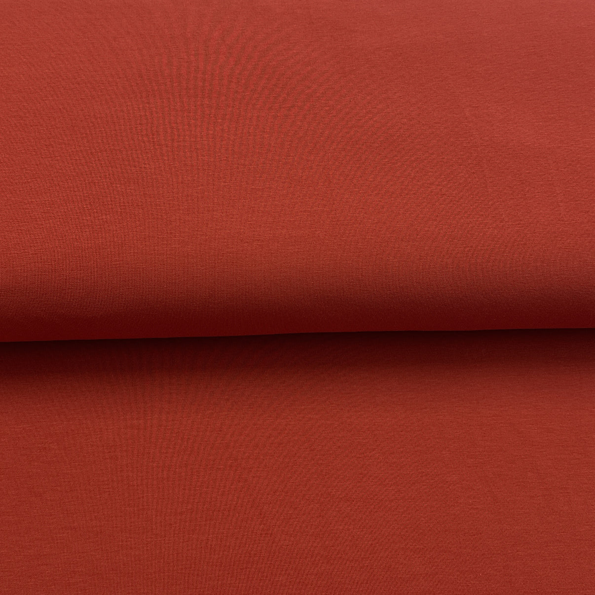 End of roll 37 cm - Burnt orange - Stretch organic brushed cotton soli ...